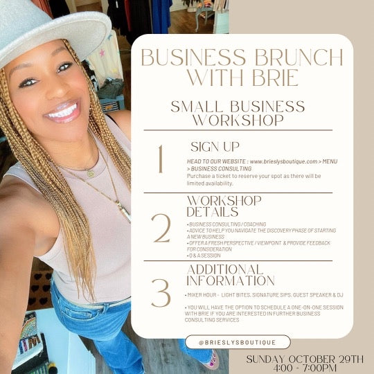 BUSINESS BRUNCH TICKET – Briesly's Boutique